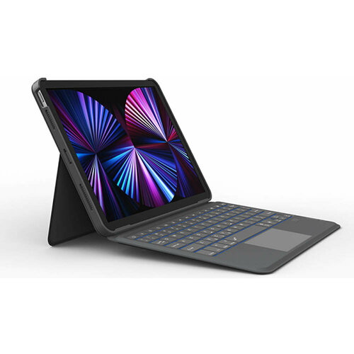 Чехол подставка с клавиатурой для iPad iPad Pro 11" (2018/2020/2021) и iPad Air 10.9"(2020/2022), WiWU Combo Touch Keyboard Case, Серый