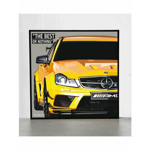 Картина постер Мерседес Mercedes AMG в стиле поп-арт