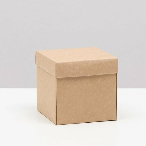 Коробка складная, крафт, 10 х 10 х 10 см (комплект из 40 шт)