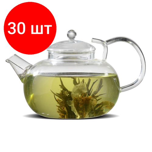Комплект 30 штук, Чайник заварочный 600мл стекл. Иван-чай (пружина в носике) (TP106)