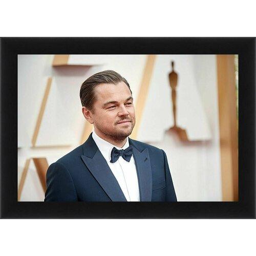 Плакат, постер на холсте Леонардо Ди Каприо. Leonardo DiCaprio. Размер 21 х 30 см