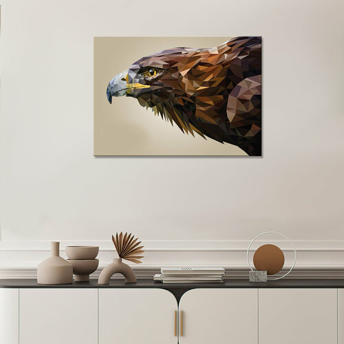 Интерьерная картина на холсте - Орёл геометрический арт 40х60