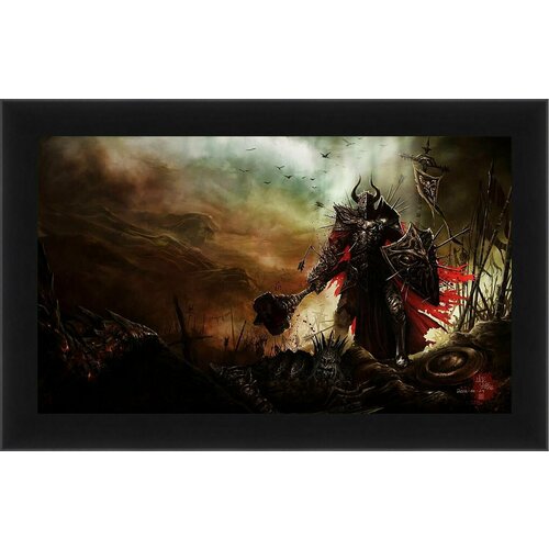 Плакат, постер на холсте Diablo III. Размер 30 х 42 см
