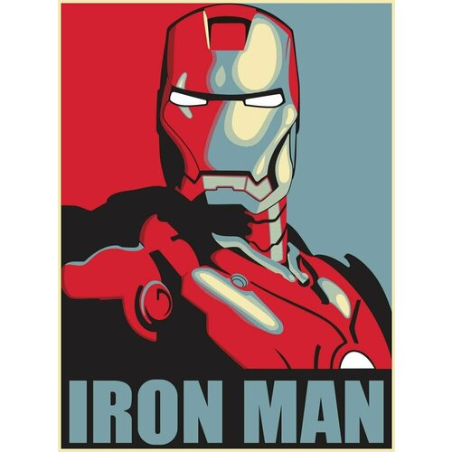 Плакат, постер на бумаге Железный человек (Iron Man, 2008г). Размер 42 на 60 см