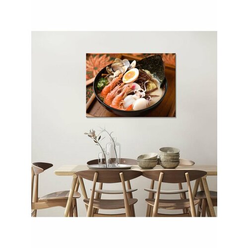 Картина на холсте с подрамником Аппетитные морепродукты4 40х60