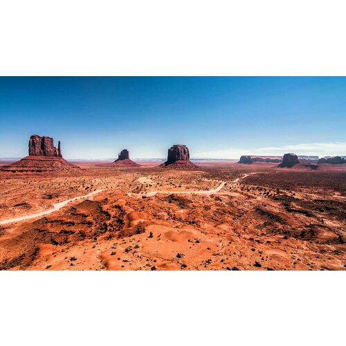 Картина на холсте 60x110 Альянс Лес "Долина монументов desert" на подрамнике / интерьер/ декор