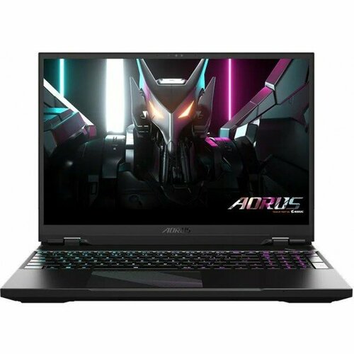 GIGABYTE Ноутбук Gigabyte Aorus 16 BKF Core i7 13700H 16Gb SSD1Tb NVIDIA GeForce RTX4060 8Gb 16" IPS QHD (2560x1440) Free DOS black WiFi BT Cam (BKF-73KZ654SD) BKF-73KZ654SD