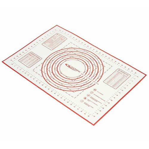 Коврик кулинарный для раскатки теста 60х40см силиконовый