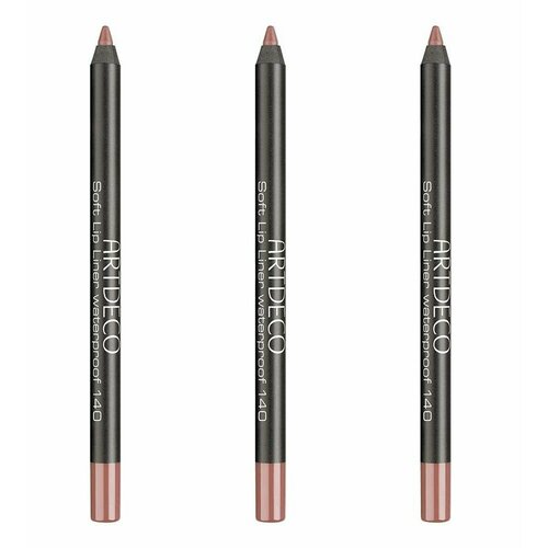 ARTDECO Водостойкий карандаш для губ Soft Lip Liner Waterproof тон 140, 3 штуки