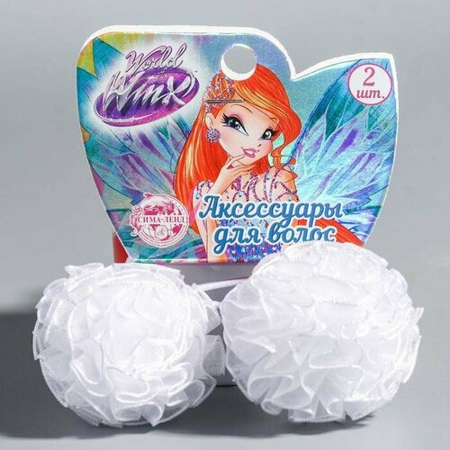 Бант-резинка, 3,5 см, "Блум", WINX (комплект из 16 шт)