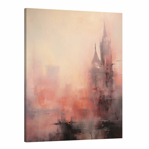 Интерьерная картина 50х70 "Розовый туман"