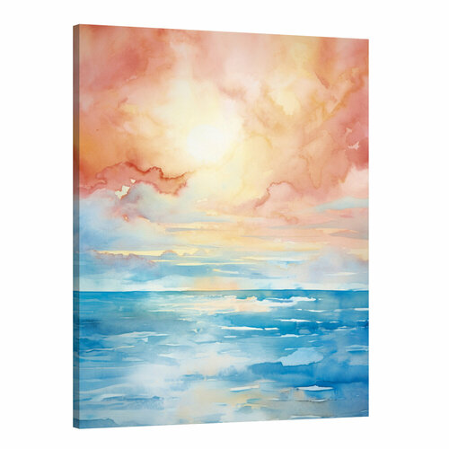 Интерьерная картина 50х70 "Морской закат"