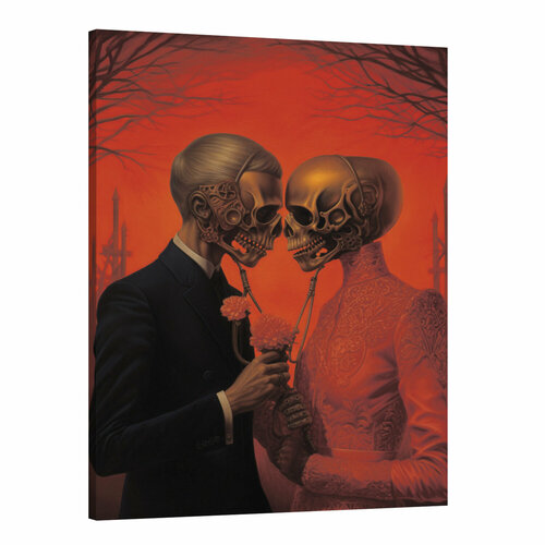 Интерьерная картина 50х70 "Психоделичная романтика"