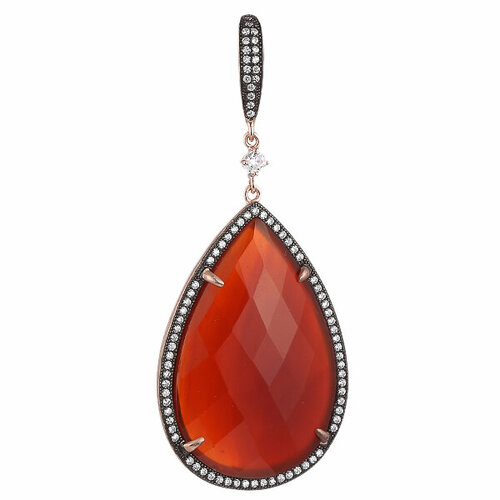 Подвеска ELEMENT47, серебро, 925 проба, агат