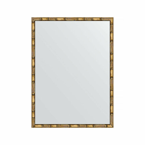 Зеркало настенное EVOFORM в багетной раме золотой бамбук, 57х77 см, для гостиной, прихожей, кабинета, спальни и ванной комнаты, BY 0643