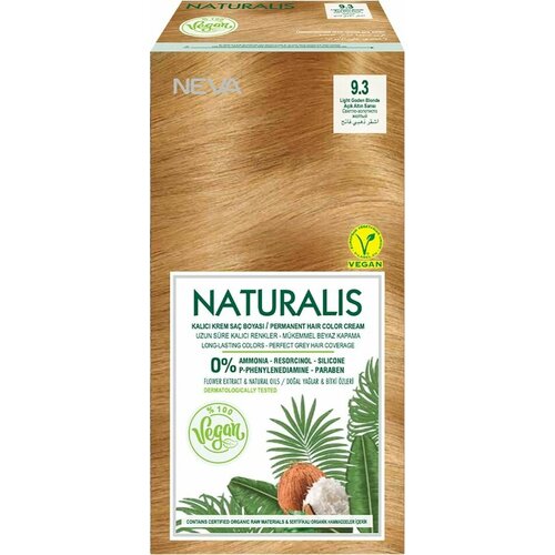 Крем-краска для волос Naturalis Vegan без аммиака № 9.3 Светло-золотистый блонд х3шт