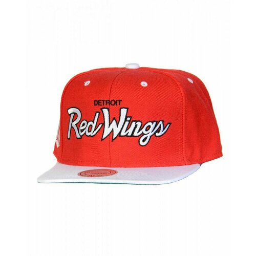 Бейсболка Mitchell & Ness, размер one size fits all, белый, красный