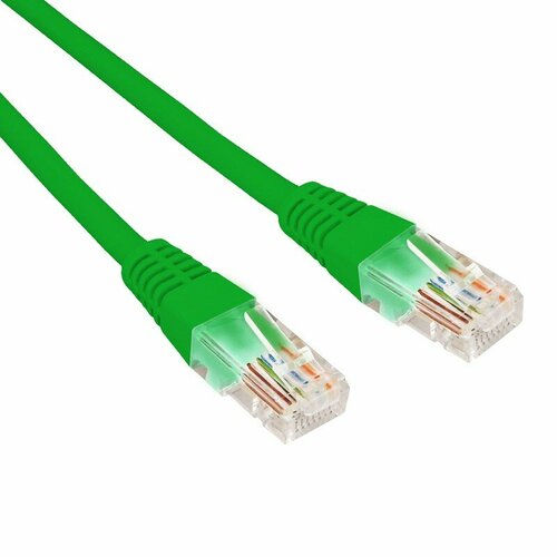 Патч-корд U/UTP, CAT 5e, RJ45-RJ45, 26AWG, LSZH, зеленый, 3м REXANT, цена за 1 шт