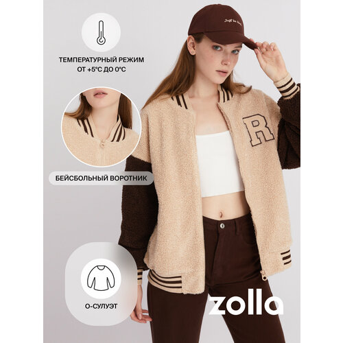 Куртка Zolla, размер XS, бежевый