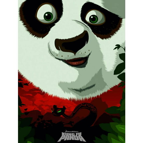 Плакат, постер на бумаге Kung-Fu Panda/Кунг-фу Панда/комиксы/мультфильмы. Размер 21 х 30 см