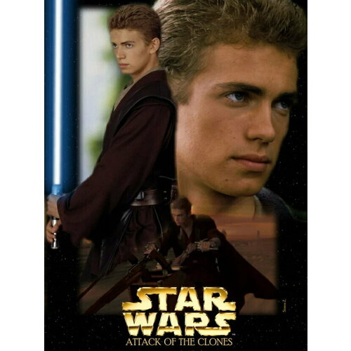 Плакат, постер на бумаге Star Wars: Anakin Skywalker/Звездные войны/искусство/арт/абстракция/творчество. Размер 21 х 30 см