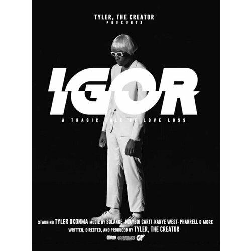 Плакат, постер на бумаге Tyler, The Creator-Igor/Тайлер/музыкальные/поп исполнитель/артист/поп-звезда/группа. Размер 30 х 42 см