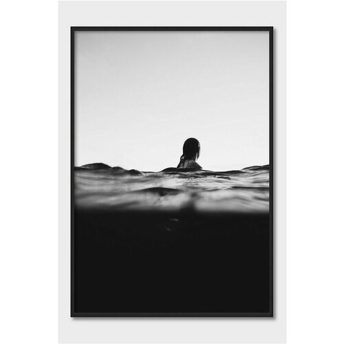 Постер для интерьера Postermarkt, 30х40 см в черной рамке, декор на стену Море #73