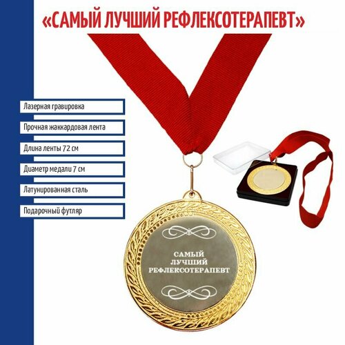 Подарки Сувенирная медаль "Самый лучший рефлексотерапевт"