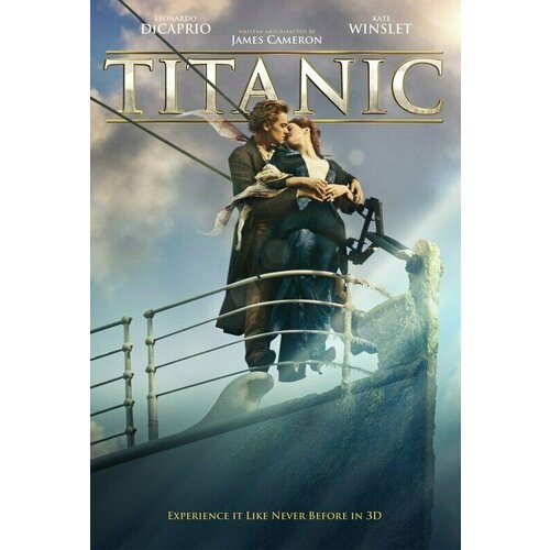 Плакат, постер на холсте Титаник (Titanic), Джеймс Кэмерон. Размер 21 х 30 см