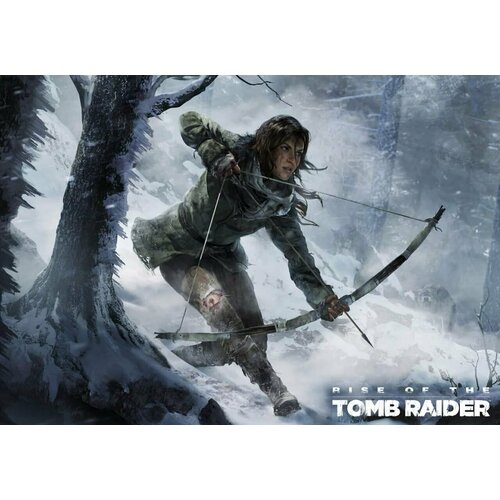 Плакат, постер на бумаге Rise of the Tomb Rider. Размер 30 х 42 см