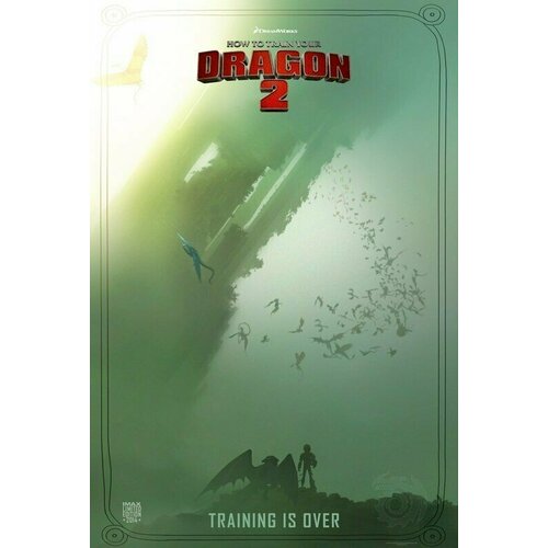 Плакат, постер на холсте Как приручить дракона 2 (How to Train Your Dragon 2), Дин ДеБлуа. Размер 21 х 30 см