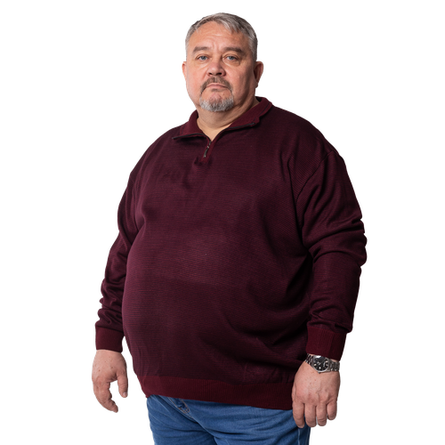 Джемпер Turhan, размер 4 XL, бордовый