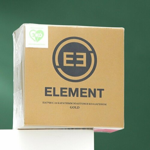 Патчи "Element", "GOLD", с 24 каратным золотом и коллагеном, 60 шт, 85 г (комплект из 3 шт)