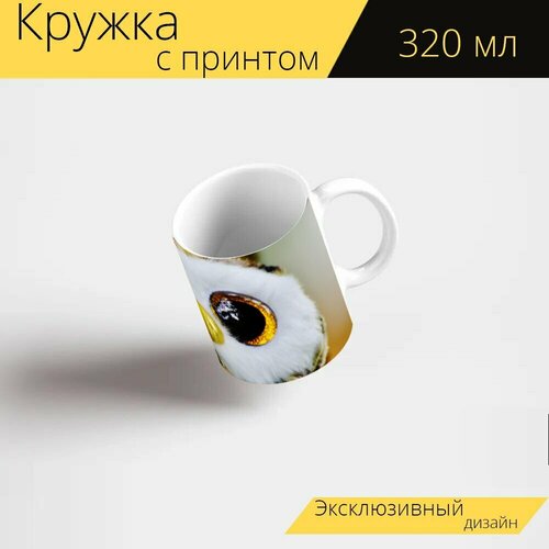 Кружка с рисунком, принтом "Сова, блеск, чучело" 320 мл.