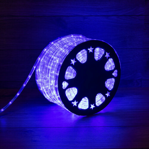 Светодиодный шнур Neon-night Дюралайт 100 м, диам. 13 мм, 36 диодов/метр, синее свечение