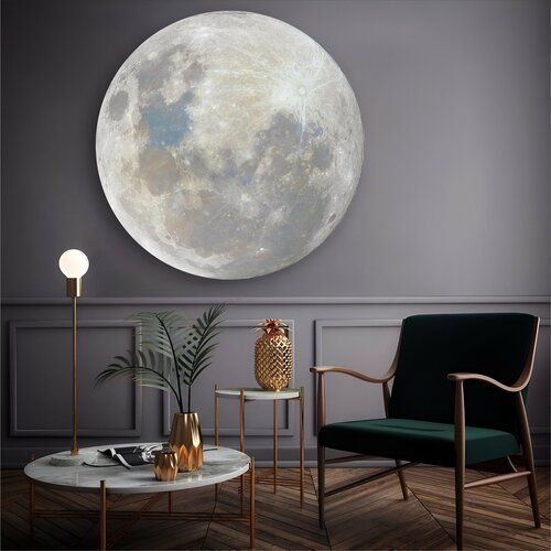Круглая картина "Луна" 40х40