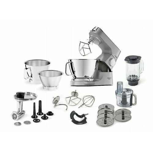 Кухонный комбайн Kenwood Chef Baker XL KVC85.594. SI 1200 Вт, серебристый/серый