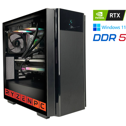 Настольный компьютер RyzenPC GAME 83512538 (AMD Ryzen 5 7500F 3.7 ГГц, AMD A620, 16 DDR5, SSD: 1000 Гб, HDD: 2000 Гб, NVIDIA GeForce RTX 3060 12 Гб, WI-FI, Без привода, 750 Вт, Deepcool CH510 Mesh Digital, Windows 11 Pro)