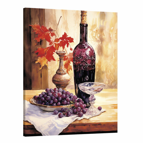 Интерьерная картина 50х70 "Вино вдохновения"