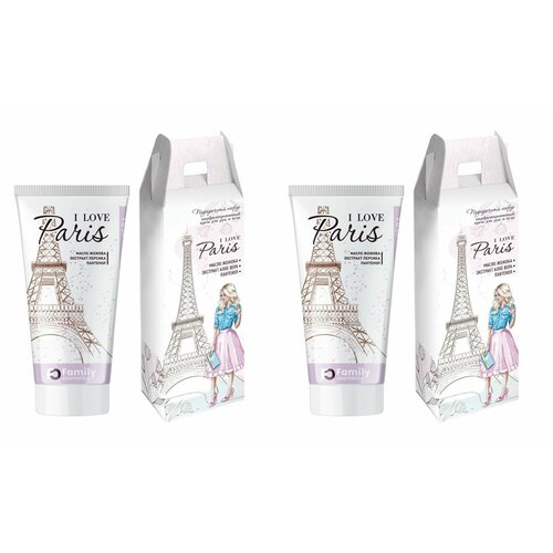 Family Cosmetics Крем-вуаль для рук и тела I Love Paris, в подарочной упаковке, 150 мл, 2 шт.
