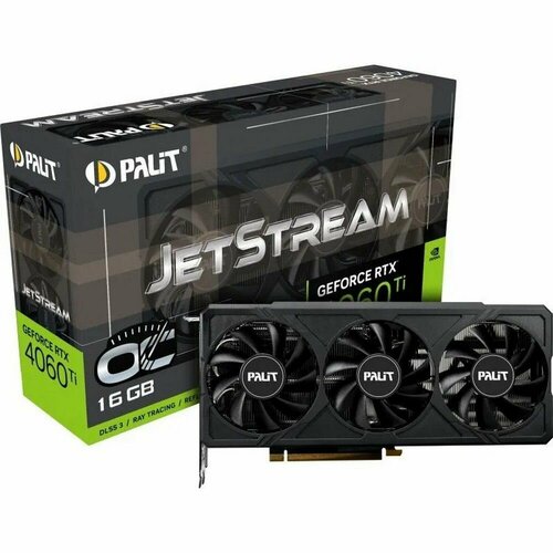 Видеокарта Palit RTX4060Ti JETSTREAM OC 16GB GDDR6 (NE6406TU19T1-1061J)