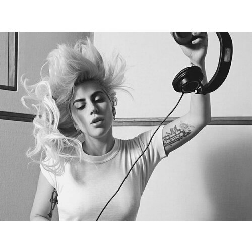 Плакат, постер на холсте Lady Gaga/Леди Гага/музыкальные/поп исполнитель/артист/поп-звезда/группа. Размер 21 х 30 см