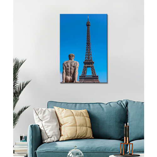 Картина/Картина на холсте для интерьера/Картина на стену/Картина для кухни/ -Париж Статуя 20х30