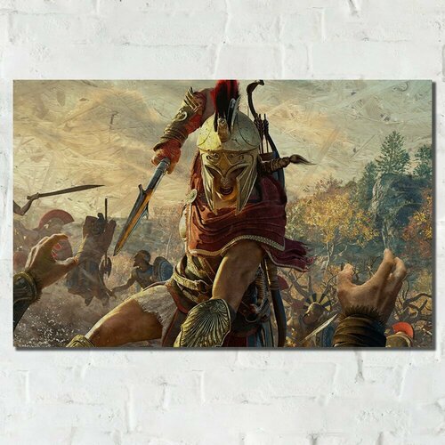 Картина интерьерная на рельефной доске ОСП Игры Assassin's Creed Одиссея - 14025