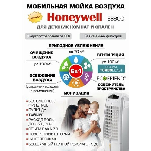 Увлажнитель И охладитель воздуха с AQVAION Honeywell ES800