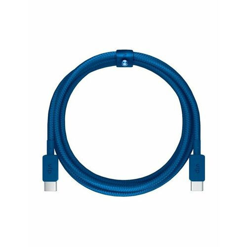 Дата-кабель VLP Nylon Cable USB C - USB C, 1.2м, темно-синий