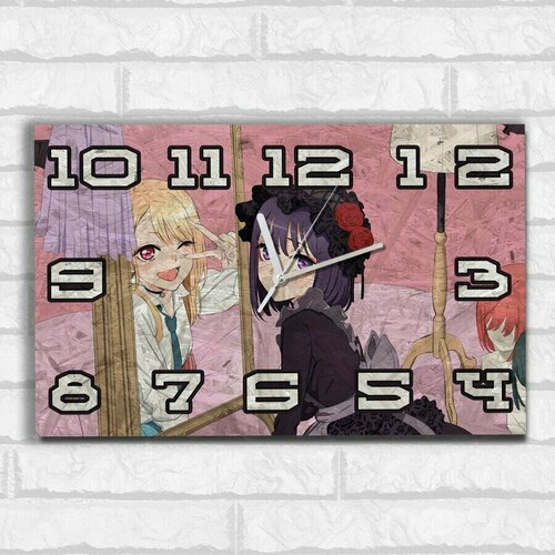 Настенные бесшумные часы ОСП, аниме My Dress-Up Darling - 4459