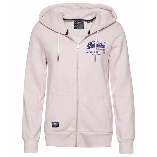 Толстовка Superdry, размер 12, фиолетовый, розовый