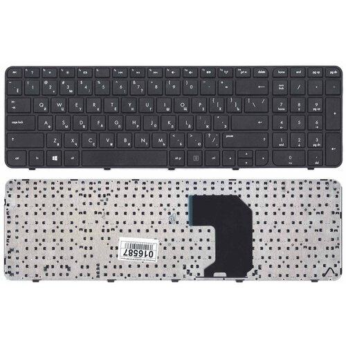 Клавиатура для ноутбука HP 674286-001 черная c рамкой
