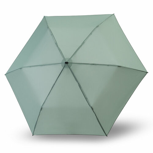 Мини-зонт Knirps, механика, 3 сложения, купол 90 см., 6 спиц, система «антиветер», чехол в комплекте, зеленый